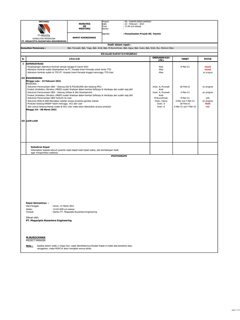 Format Mom PT - Megacipta | PDF