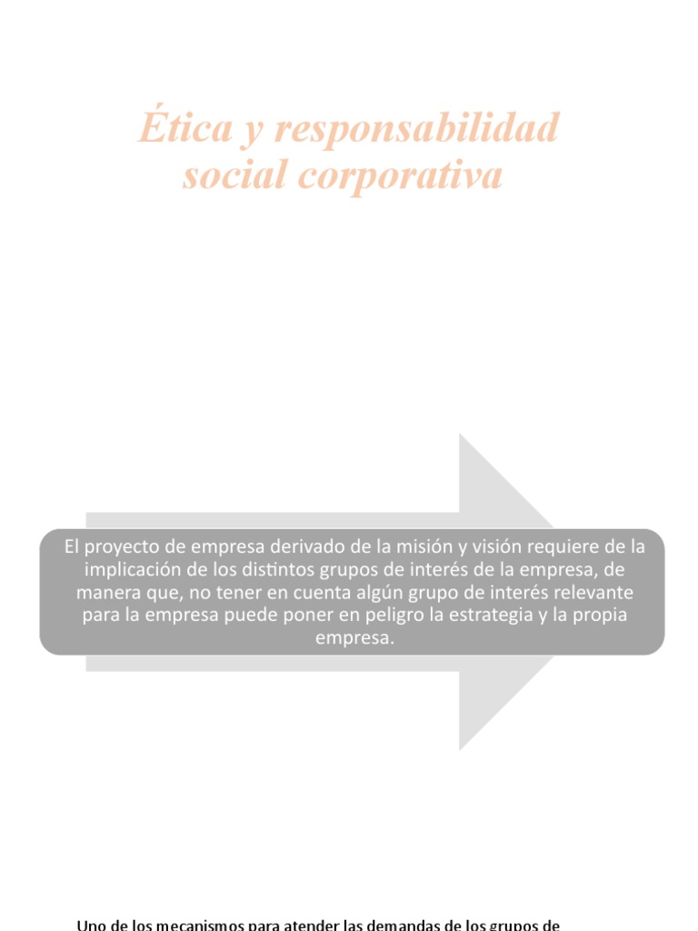Ética y Responsabilidad Social Corporativa | PDF | Responsabilidad ...
