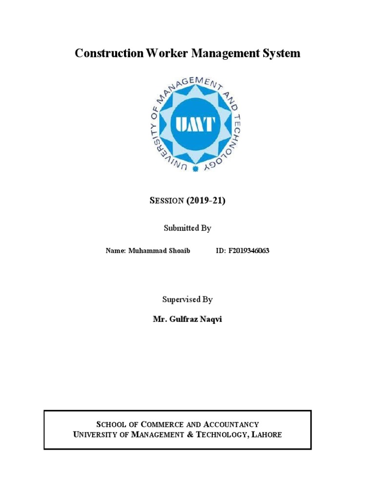 Construction Worker Management System Report | PDF | Html | World Wide Web