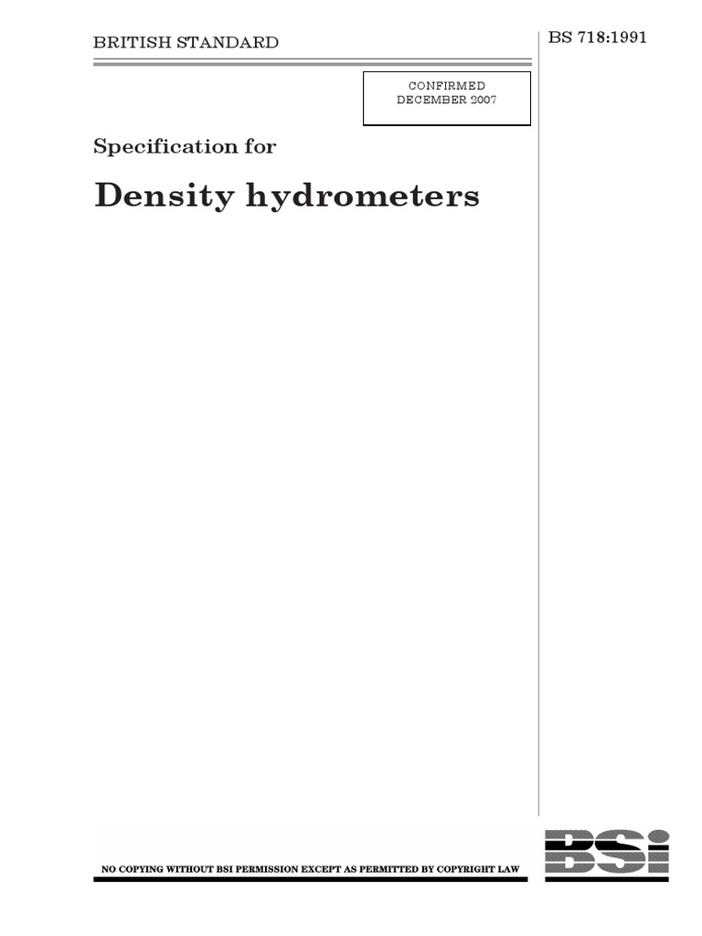 BS 718-1991 | PDF | Litre | Density