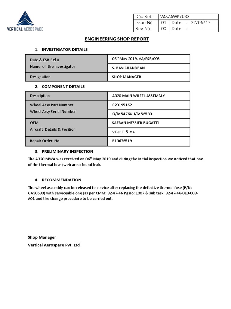 Engineering Shop Report-54764 | PDF