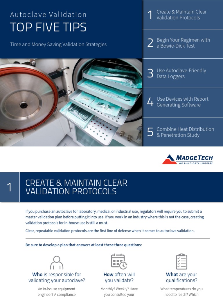 Autoclave Validation Guide | PDF | Sterilization (Microbiology) | Computing And Information ...