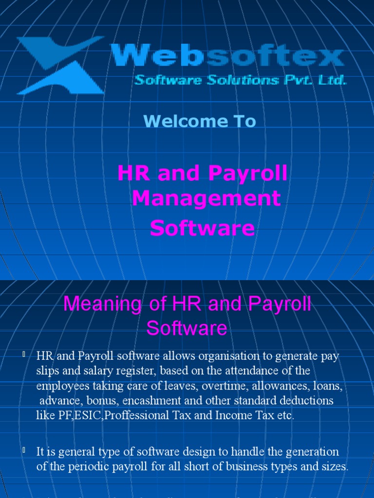 HR and Payroll Management Software Solutions | PDF | Payroll | Human ...