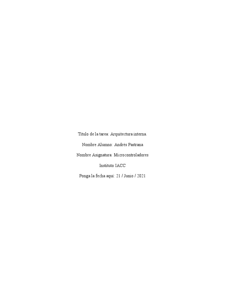 Arquitectura de Microcontroladores RISC y CISC | PDF | Microcontrolador ...