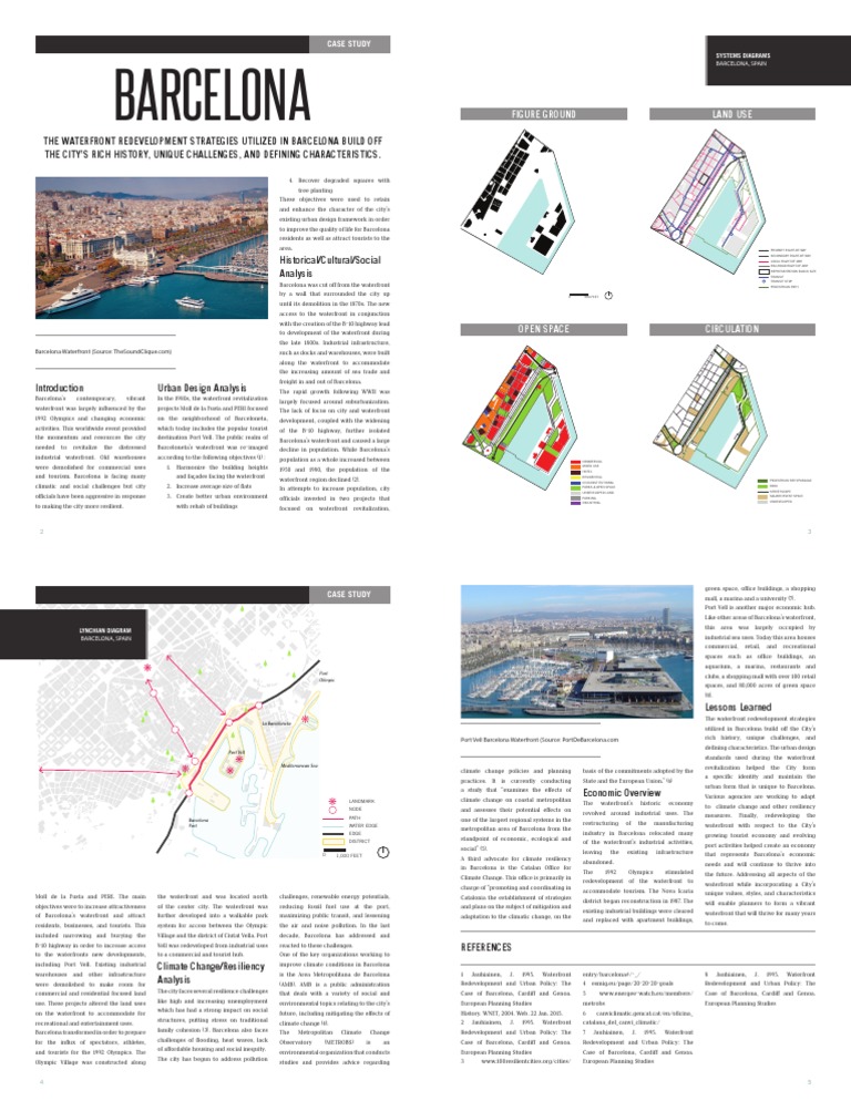 Barcelona Waterfront Redevelopment Case Study | PDF | Barcelona ...