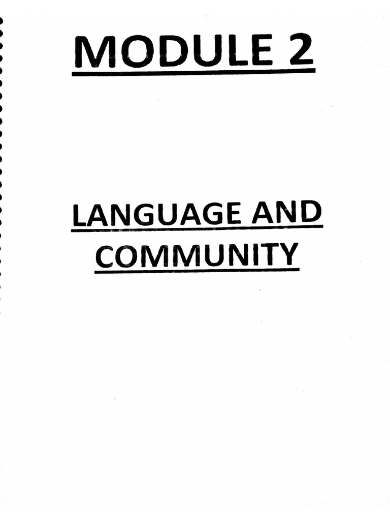 Communication Studies Module 2 Outline | PDF