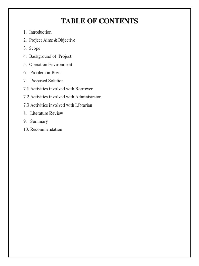 Proposed Library Management System: Documenting System Requirements and Features to Automate ...