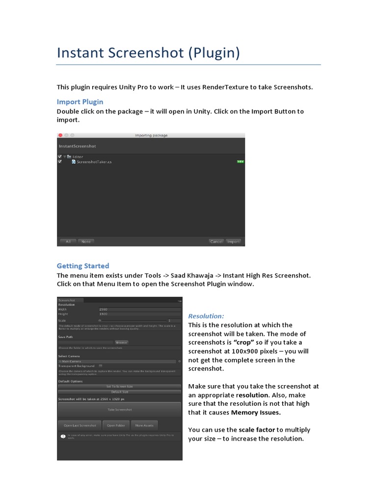 Documentation - Instant Screenshot | PDF | Screenshot | Computer Graphics