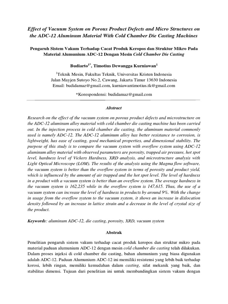 Jurnal Timotius Dewangga | PDF | Hardness | Microstructure