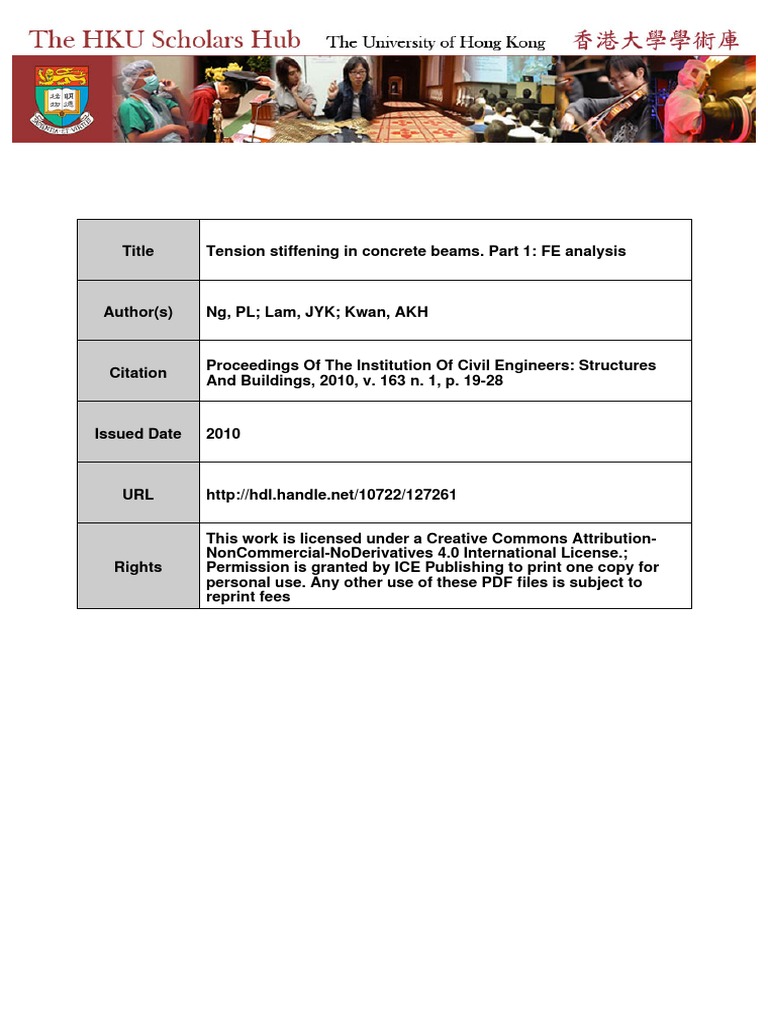 Tension Stiffening Effect | PDF | Stress (Mechanics) | Strength Of ...