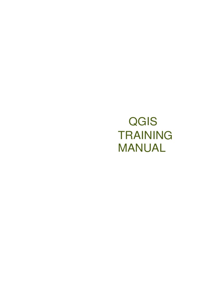 Qgis Training Manual | PDF | Comma Separated Values | Geographic Information System