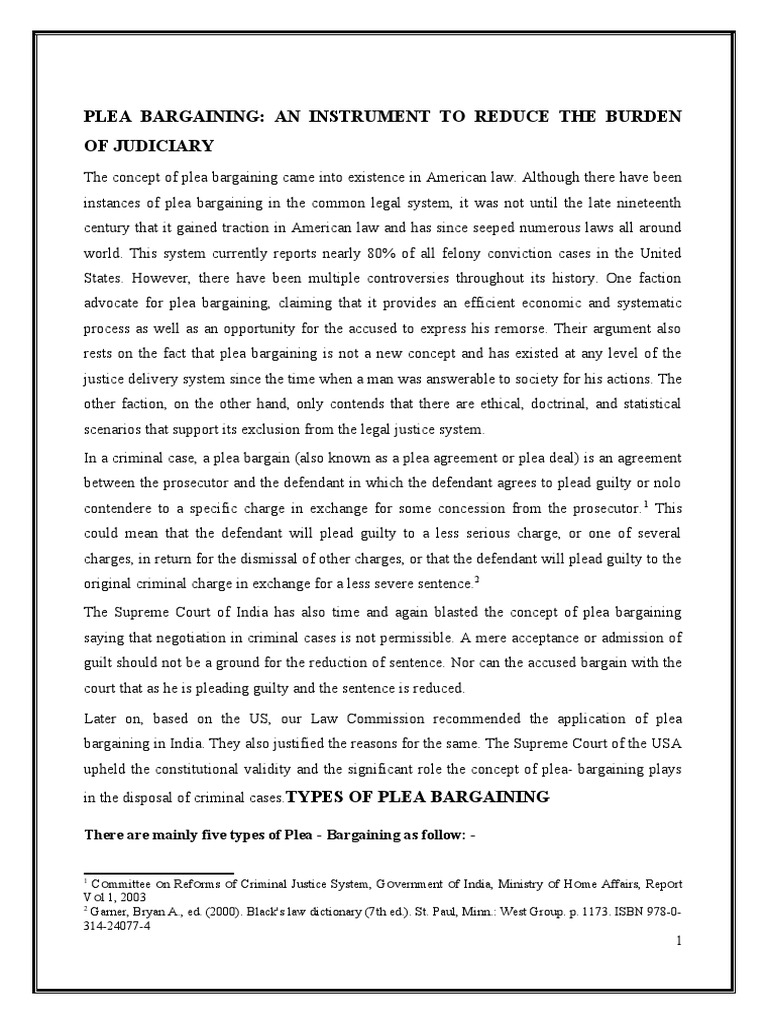 Plea Bargaining | PDF | Plea Bargain | Plea