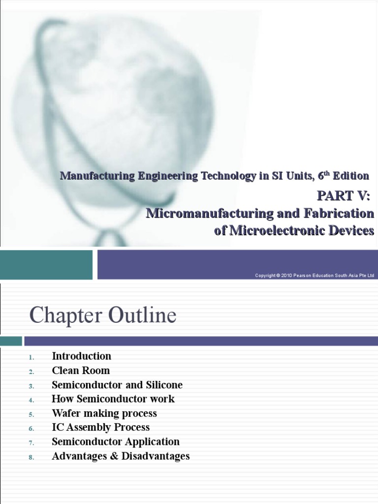 Micromanufacturing and Fabrication of Microelectronic Devices | PDF ...