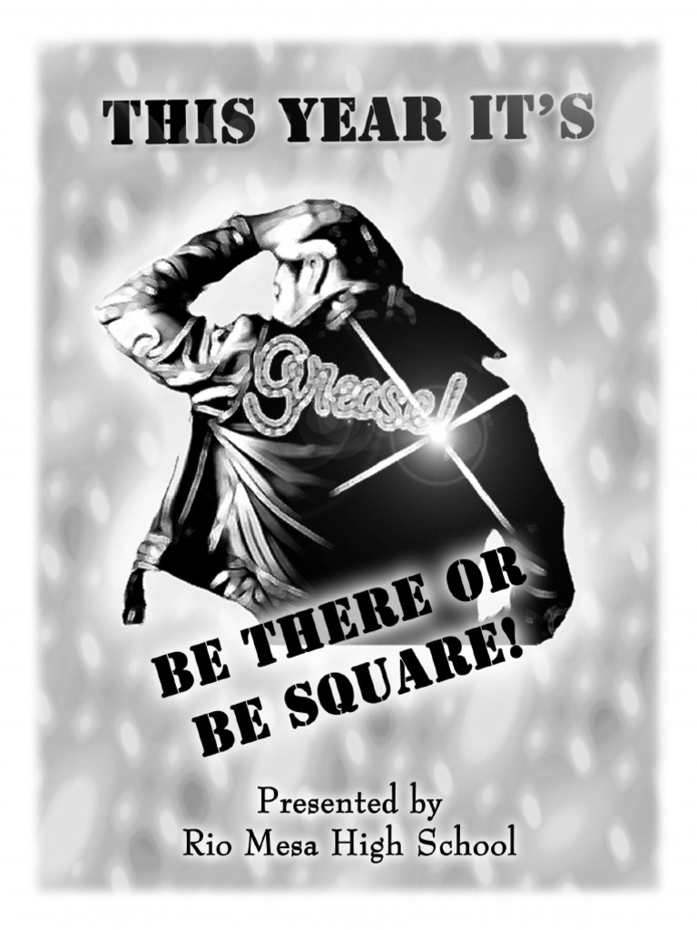 Play Program (Grease) | PDF | Performing Arts | Entertainment