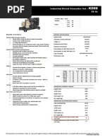 Kohler Model 80rozj Spec Sheet | PDF | Engines | Electric Generator