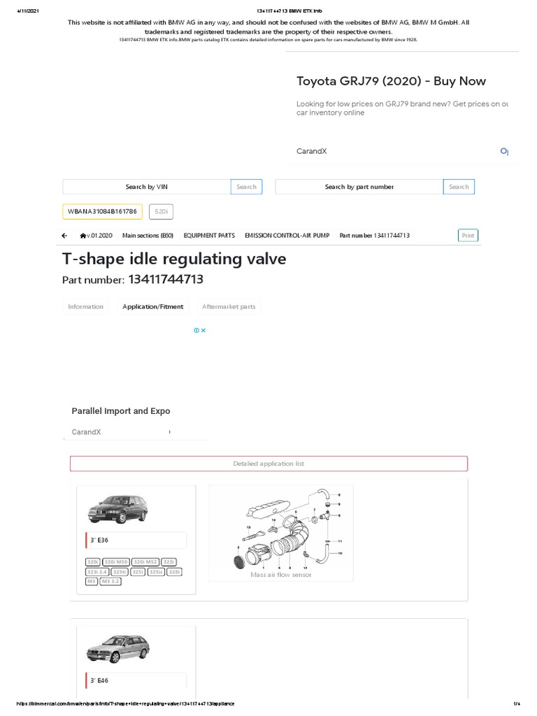 BMW ETK Info | PDF | Sports Cars | Bmw