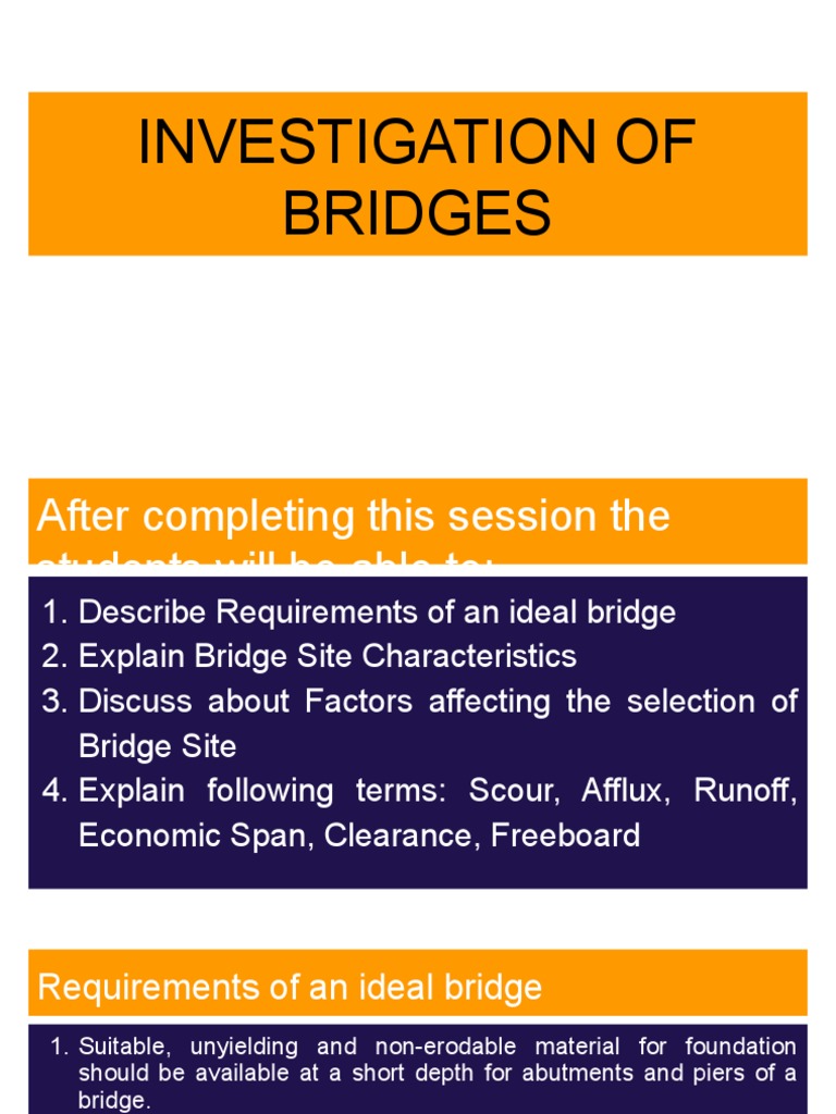 Key Factors in Bridge Design | PDF | River | Flood