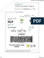 Boarding Pass Garuda Indonesia 3 | PDF | Aviation | Transport