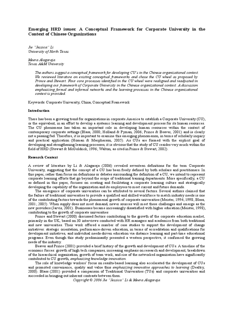 Emerging HRD Issues | PDF | Globalization | University