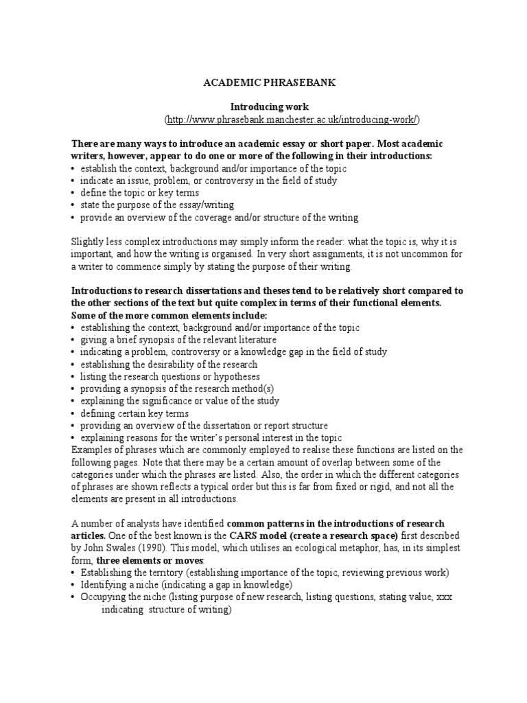 Academic Phrasebank | PDF | Qualitative Research | Case Study