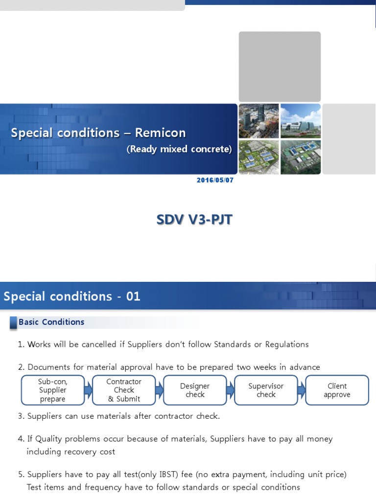 Special Conditions Remicon Revised | PDF | Concrete | Business