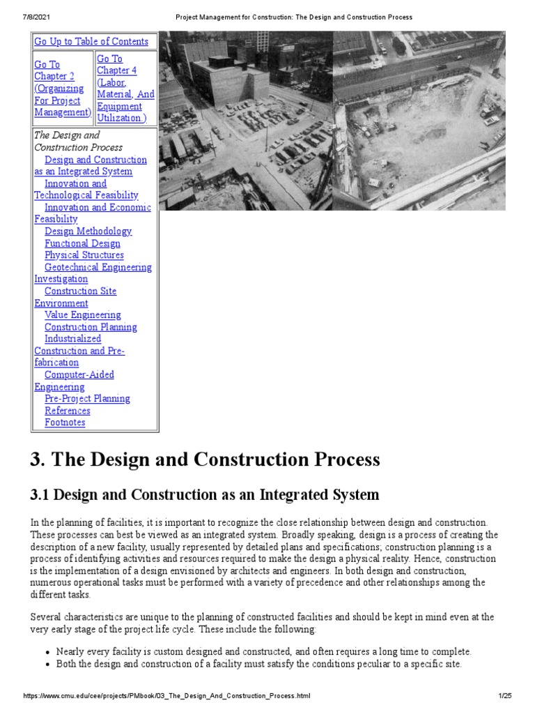 Project Management For Construction - The Design and Construction ...