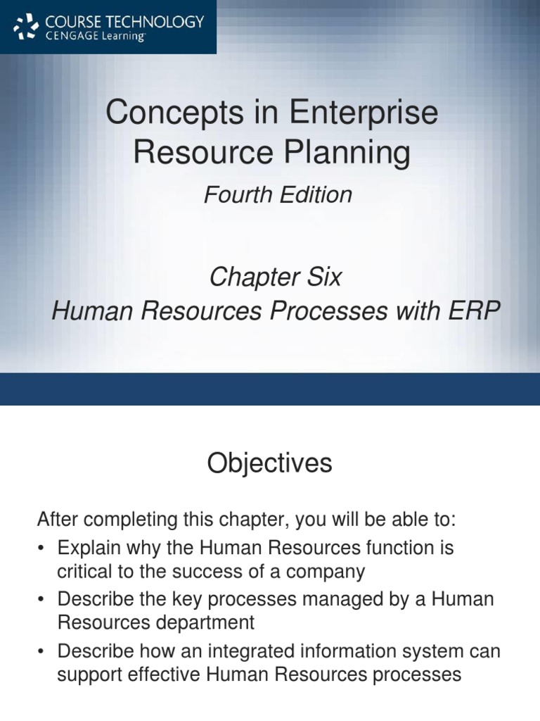 Ch06 - Human Resources Processes With ERP | PDF | Enterprise Resource ...