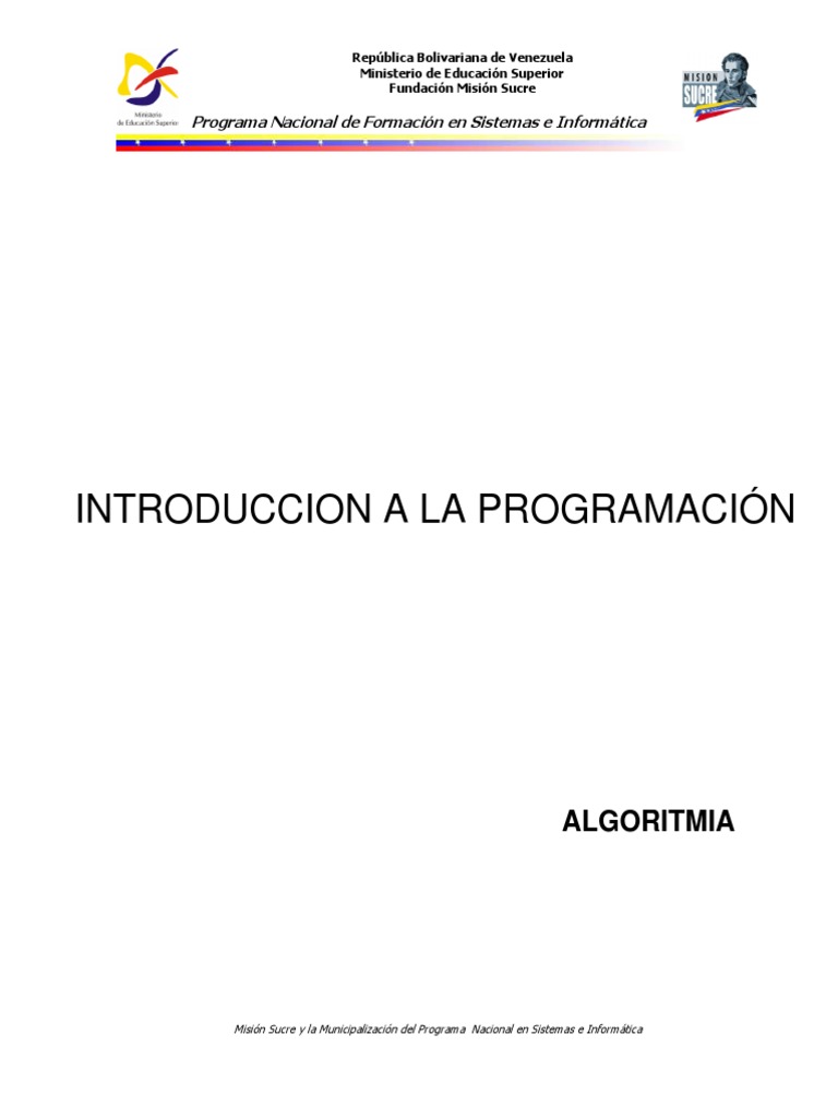 Introduccion A La Algoritmia | PDF | Algoritmos | Programa de computadora