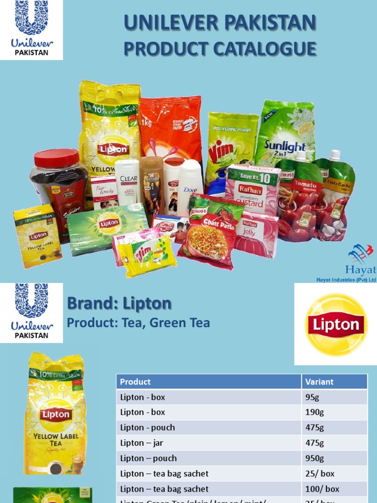 Unilver | PDF | Cuisine | Foods