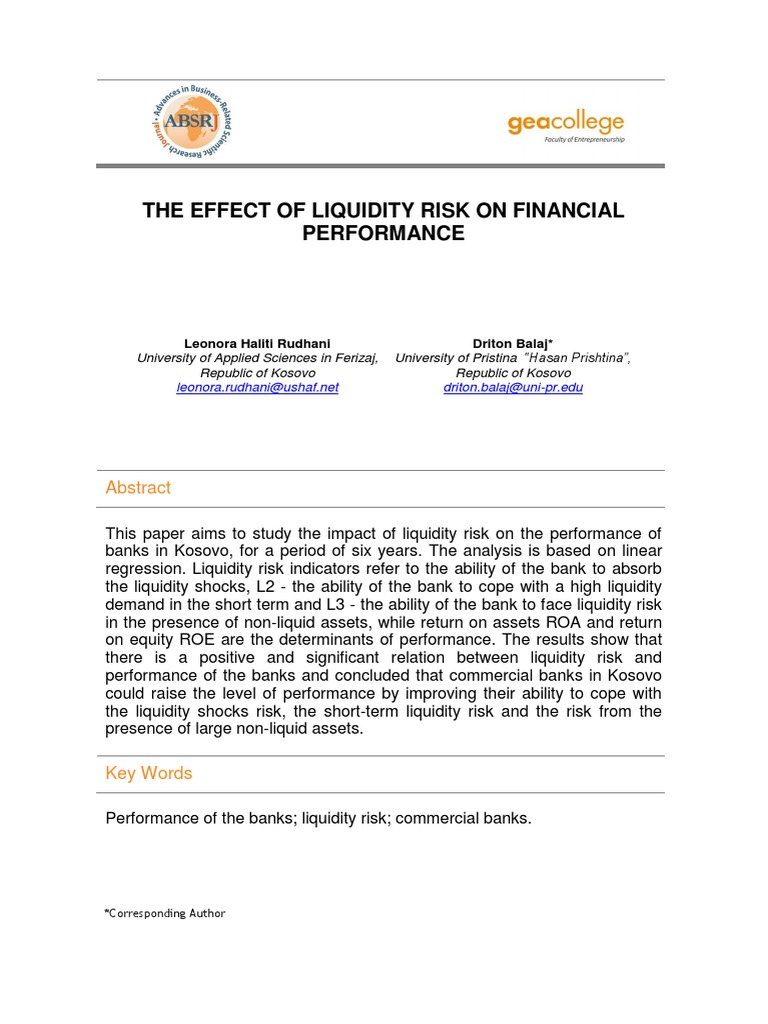 Risk Management RAS | Download Free PDF | Market Liquidity | Liquidity Risk