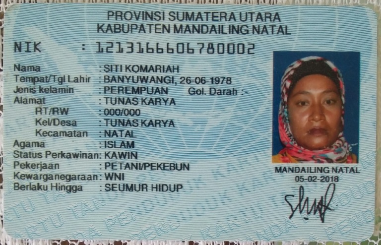 KTP Siti Komaryah | PDF