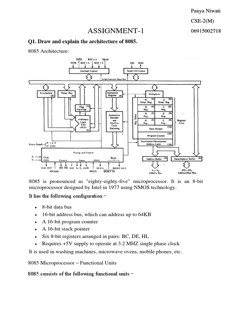 MPMC Assignment-1 | Download Free PDF | Central Processing Unit ...