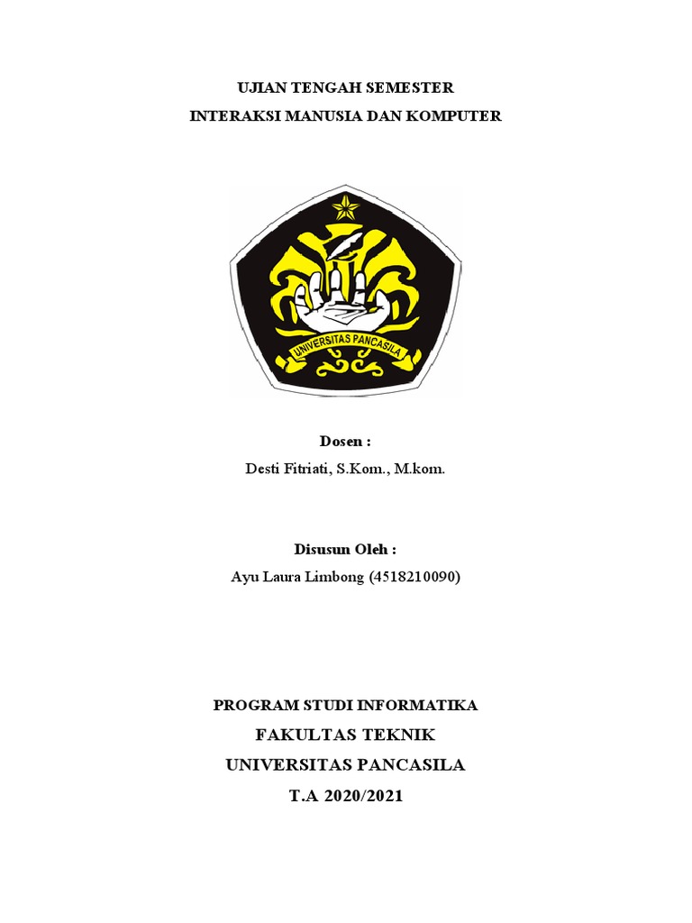 Uts - Imk A - 4518210090 - Ayu Laura Limbong | PDF | Seni | Komputer