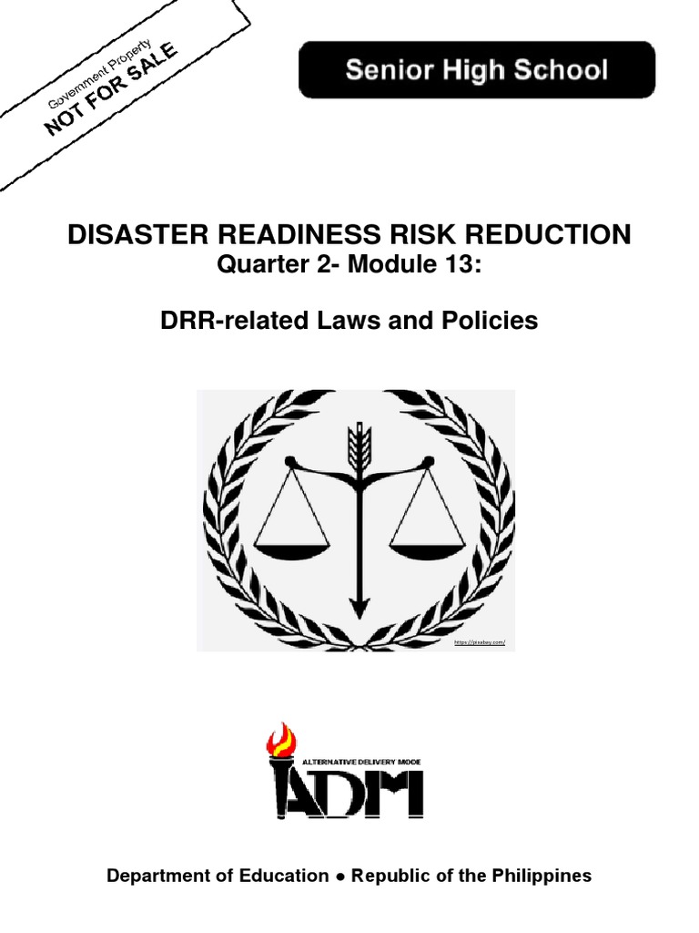 Disaster Readiness Risk Reduction: Quarter 2-Module 13: DRR-related ...