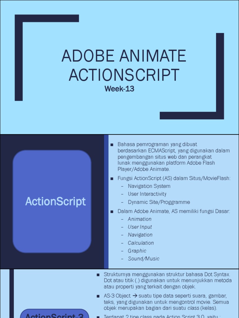 As Animate Actionscript Pdf