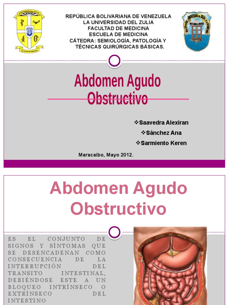 Abdomen Agudo Obstructivo | PDF | Abdomen | Estreñimiento