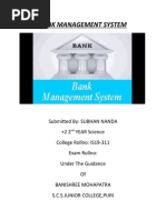 Bank Management System Project Report | PDF | Banks | Bank Account