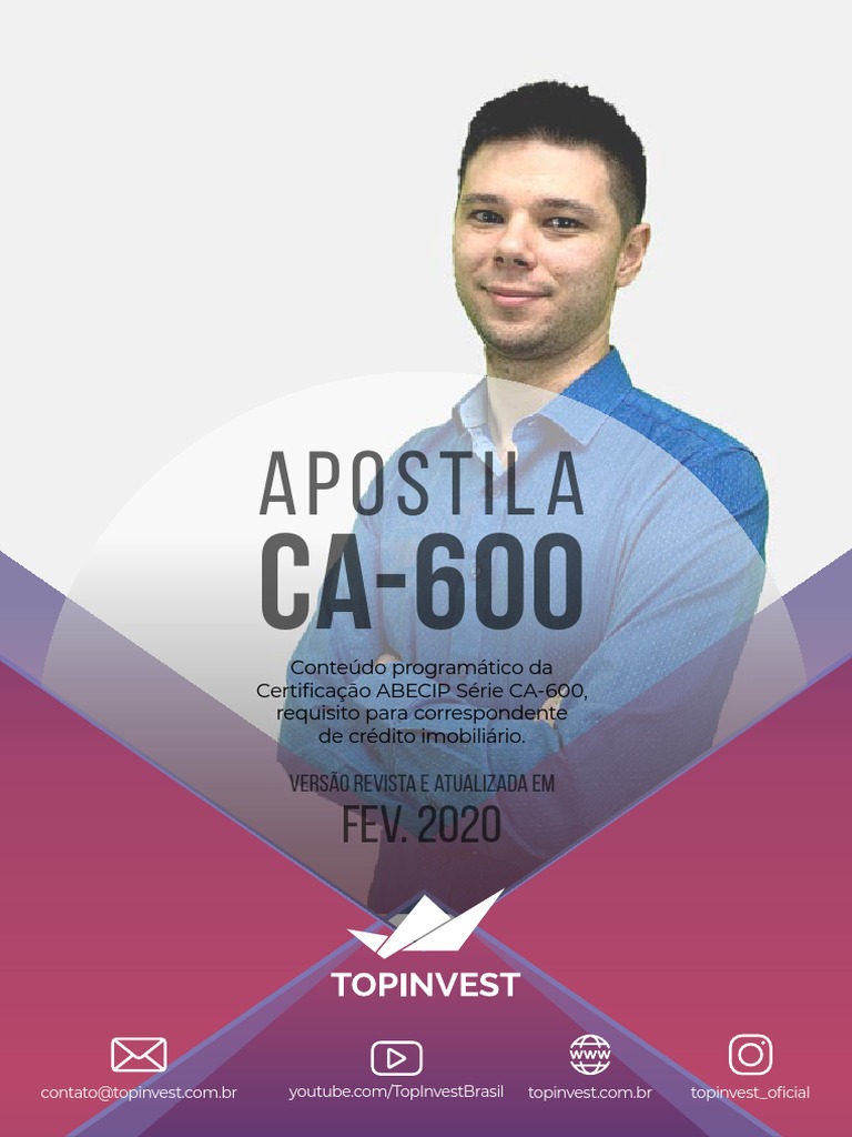 Apostila CA 600 ATUALIZADA - 2020 | PDF | Requerimento de reserva | Crédito