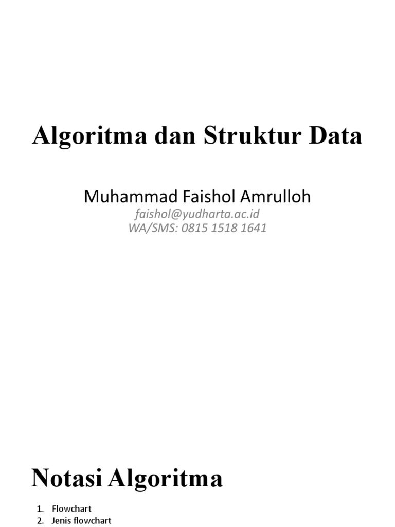 2 Algoritma Dan Struktur Data Flowchart | PDF