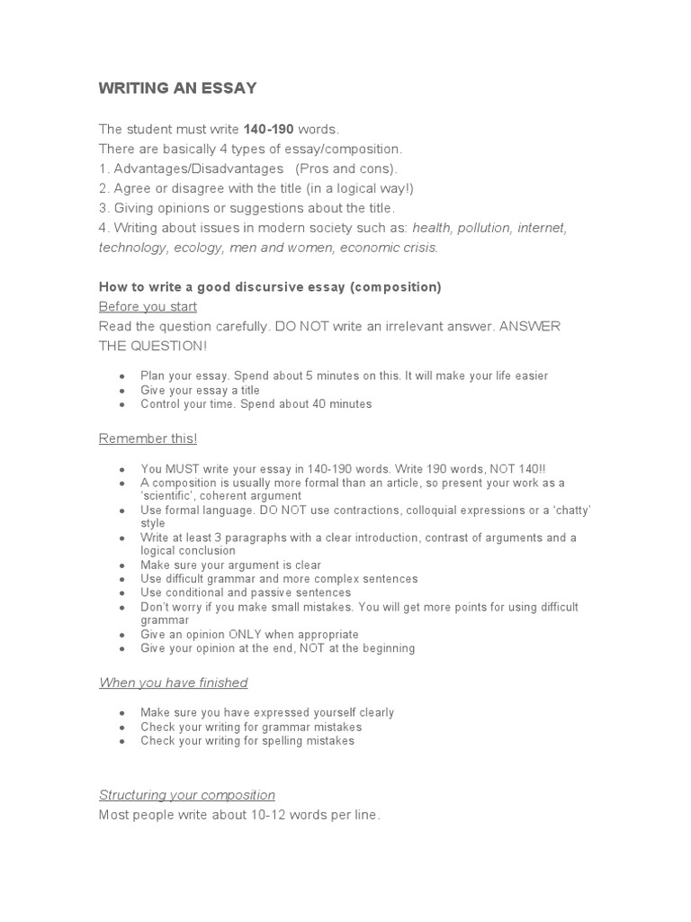 Examples Writing FCE | Download Free PDF | English Language | Essays