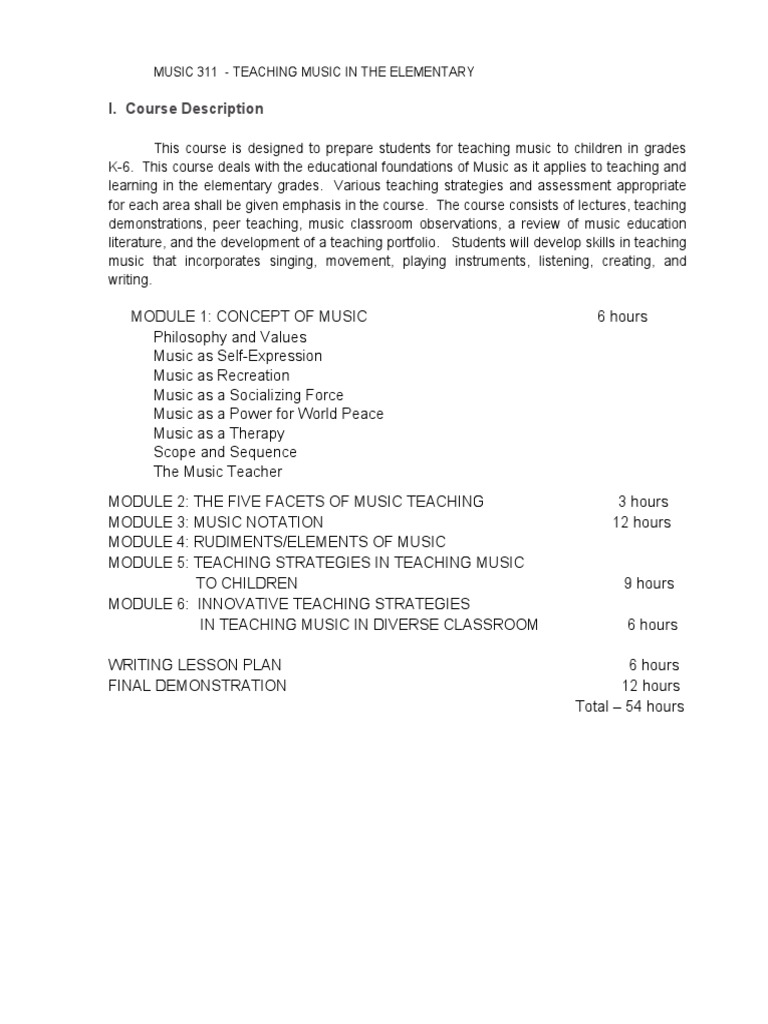 1 Teaching Music Learning Guide | PDF | Music Education | Teachers