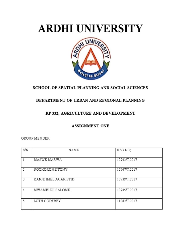 Agriculture Assignment 1 | PDF | Farmer | Agriculture