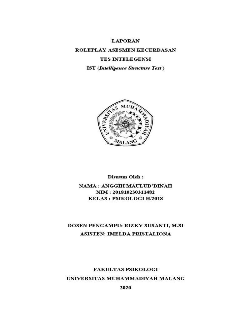 Scoring Dan Interpretasi Ist | PDF