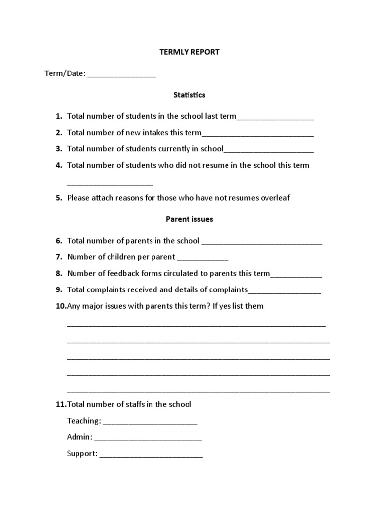 Termly Report | PDF | Career & Growth