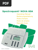 Spectroquant (Nova 60 Merck) | PDF | Safety | Menu (Computing)