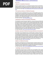 ABDC Journal Rankings Overview 2024 | PDF | Economics | Economies
