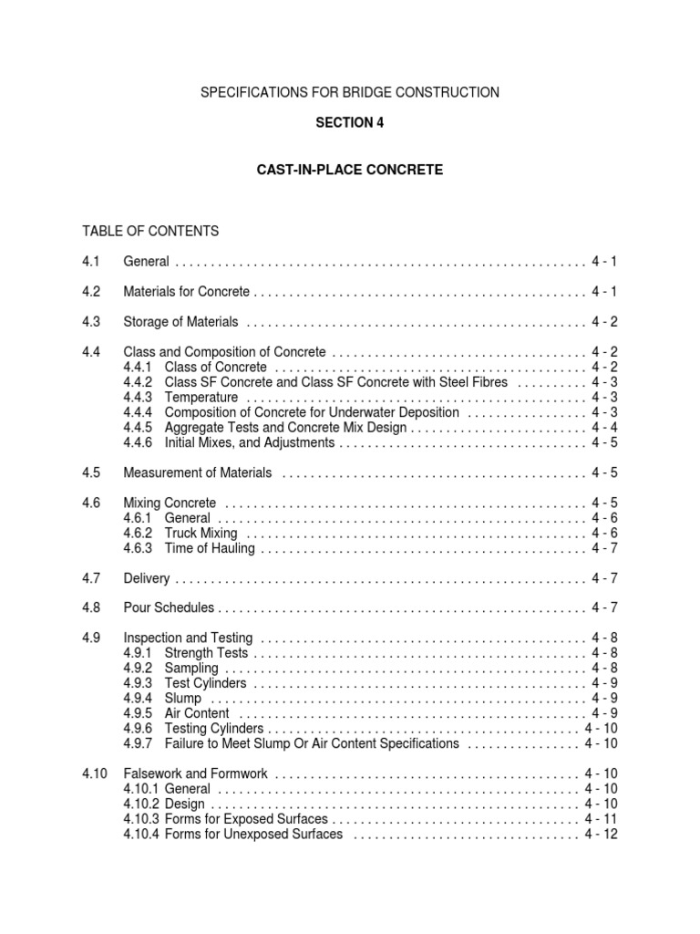 Specification For Bridge Construction (England) | PDF | Fly Ash | Concrete