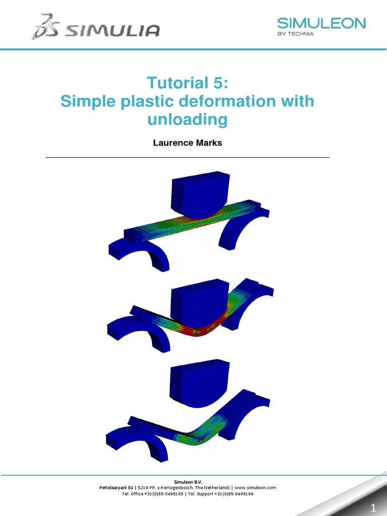 Simple Plastic Deformation Tutorial | PDF | Deformation (Engineering ...