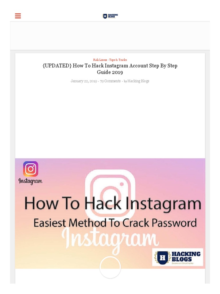 Hack Instagram Methodes | PDF | Secure Communication | Digital Rights