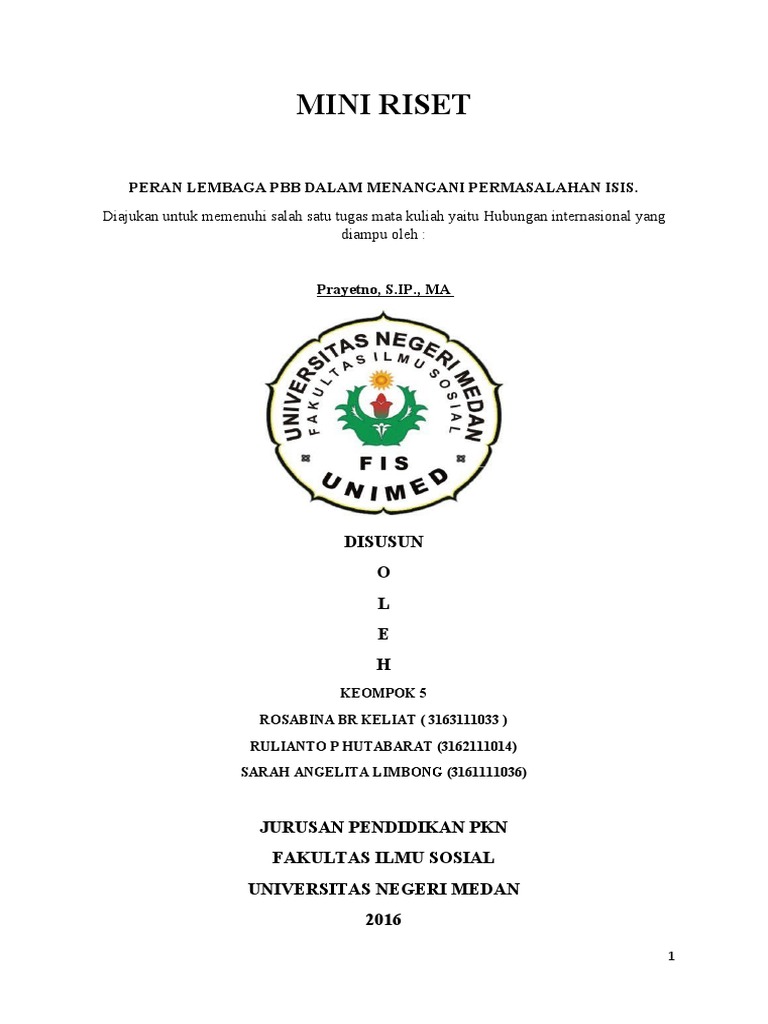 Mini Riset Hubungan Internasional | PDF